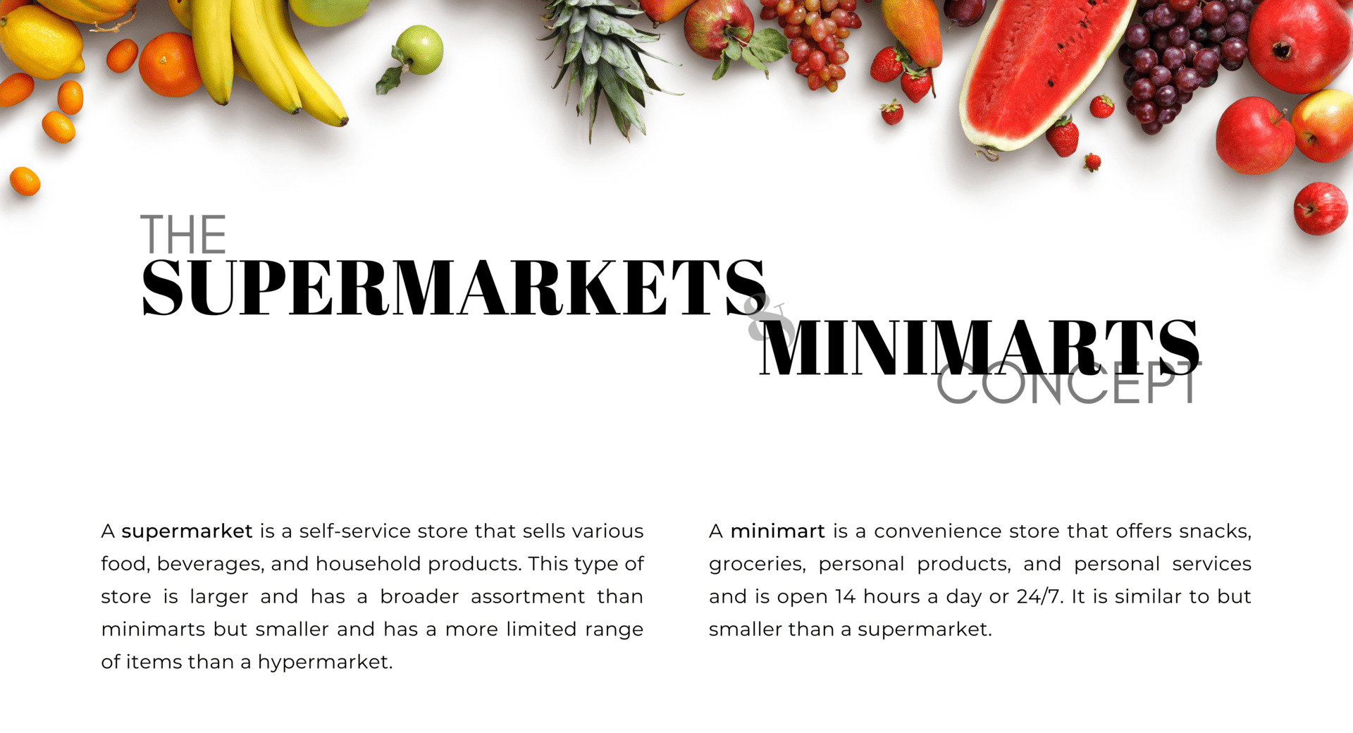 Supermarkets & Minimarts | Singapore Commercial Refrigeration | Idea