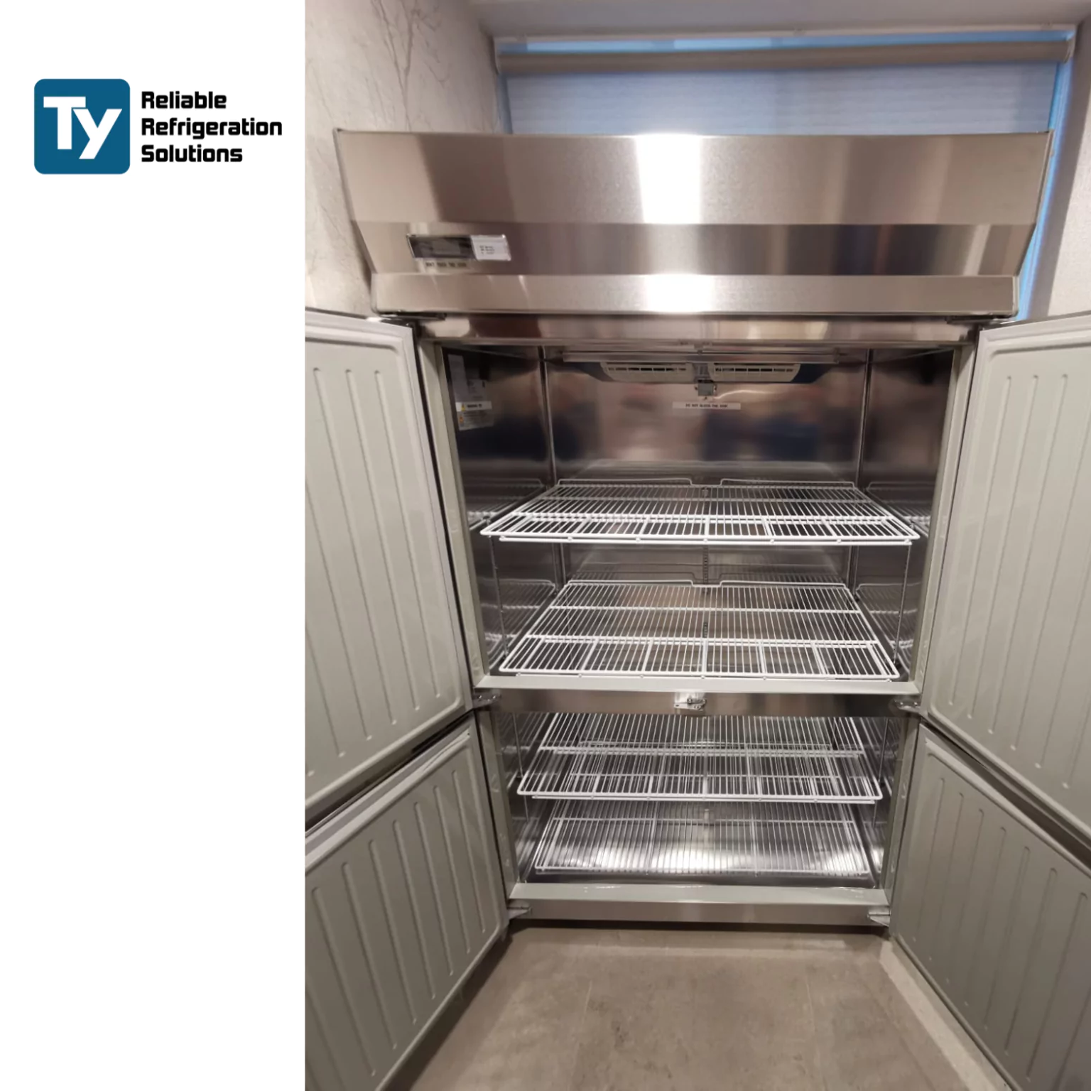 SRR-1581ES Panasonic 4 Door Upright Chiller Stainless Steel ES Series
