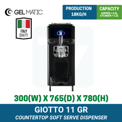 GIOTTO-11-GR Gelmatic Countertop Soft Serve Dispenser